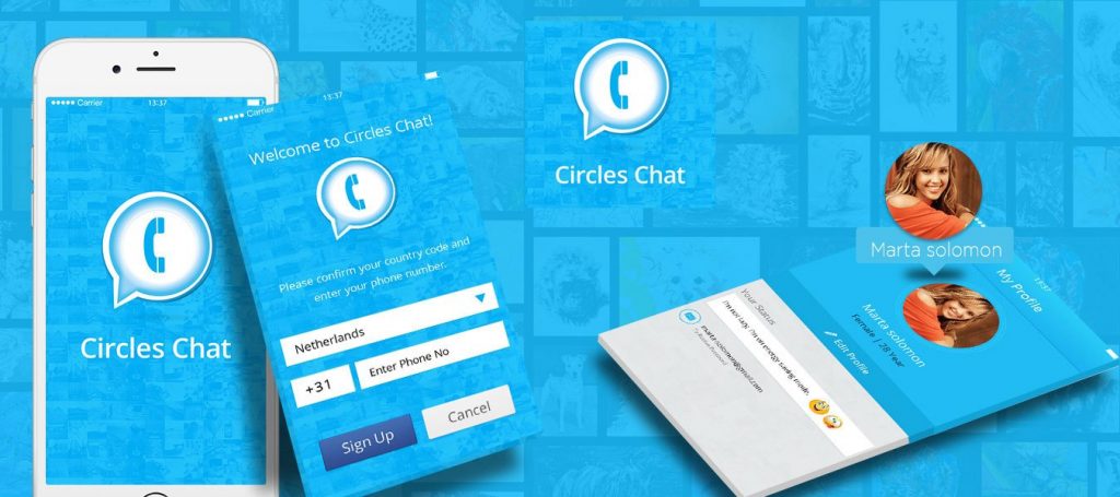 Circles Chat - Casestudy- Chat Application for iOS, Android